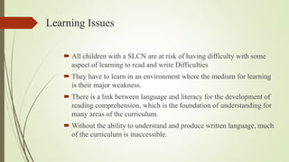 common issues in the perspective of speech and language disorders | PPT
