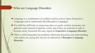 common issues in the perspective of speech and language disorders | PPT