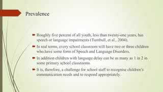 common issues in the perspective of speech and language disorders | PPT