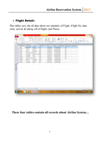 MS Access Database Project proposal on Airline Reservation System | DOCX