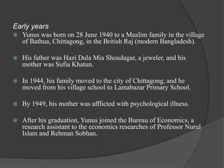 Muhammad yunus | PPT