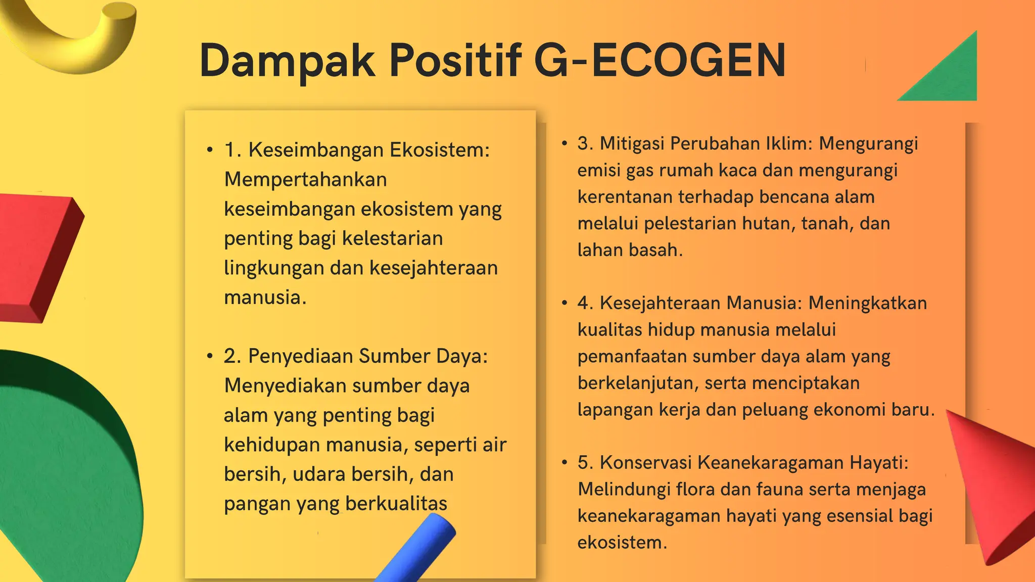 Green Ecosystem Generation (G-ECOGEN) .pptx