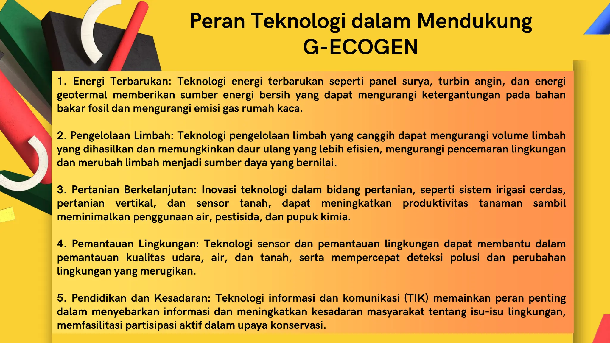Green Ecosystem Generation (G-ECOGEN) .pptx