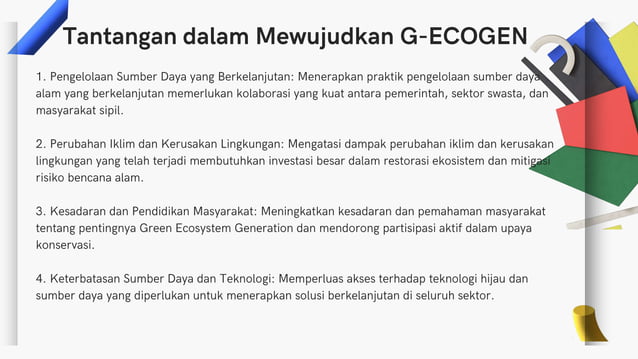 Green Ecosystem Generation (G-ECOGEN) .pptx