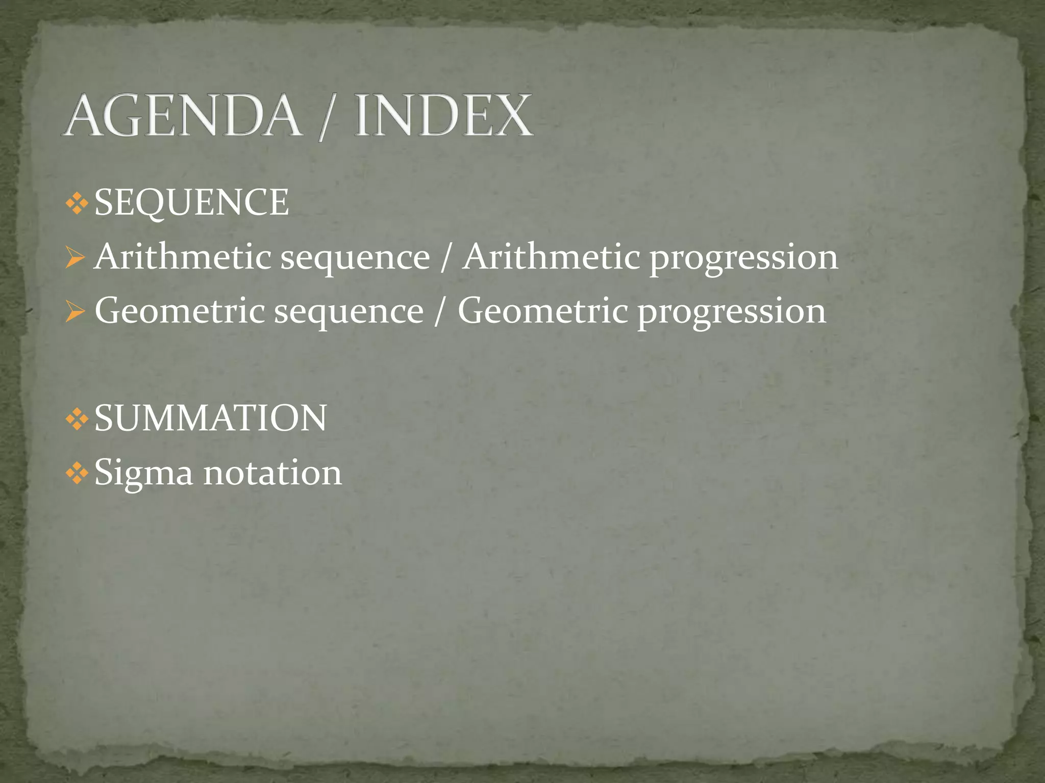 Arithmetic vs Geometric Series and Sequence | PPTX