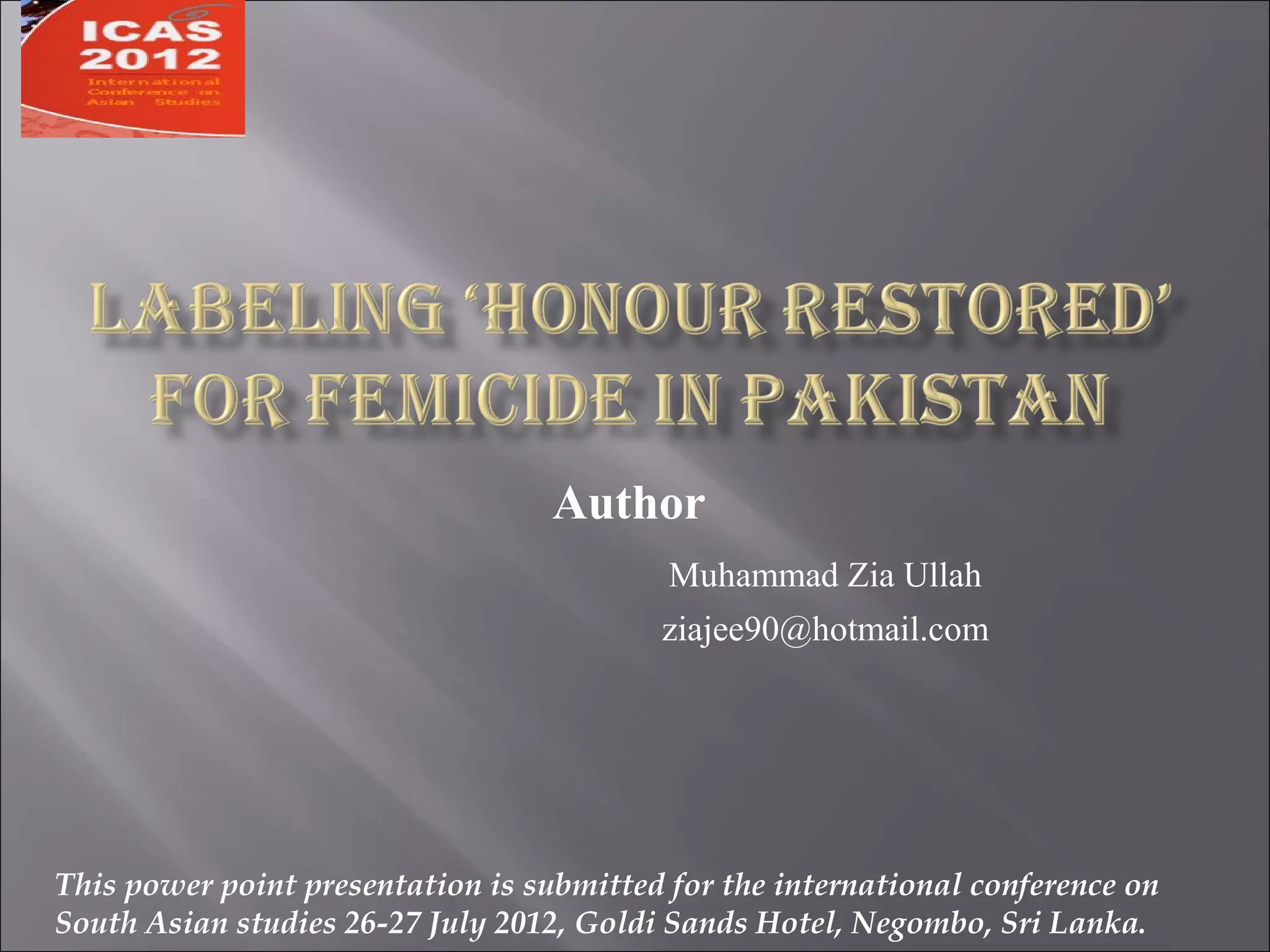 Muhammad zia ullah | PPT