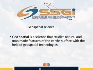 Geospatial science application industry. | PPTX | Geography | Science