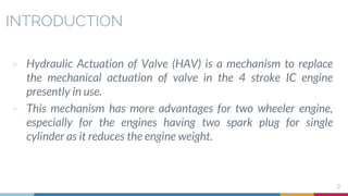Hydraulic Actuation of Valve | PPTX
