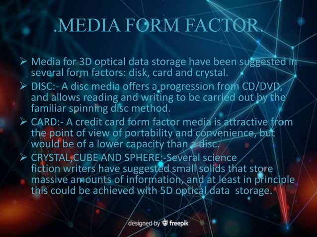 3d optical data storage ppt | PPTX