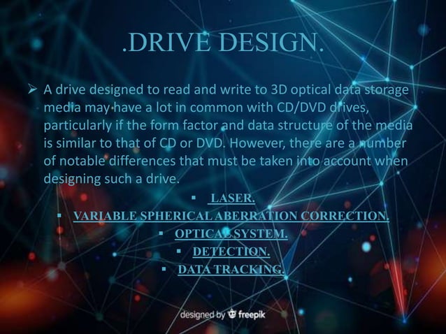 3d optical data storage ppt | PPTX