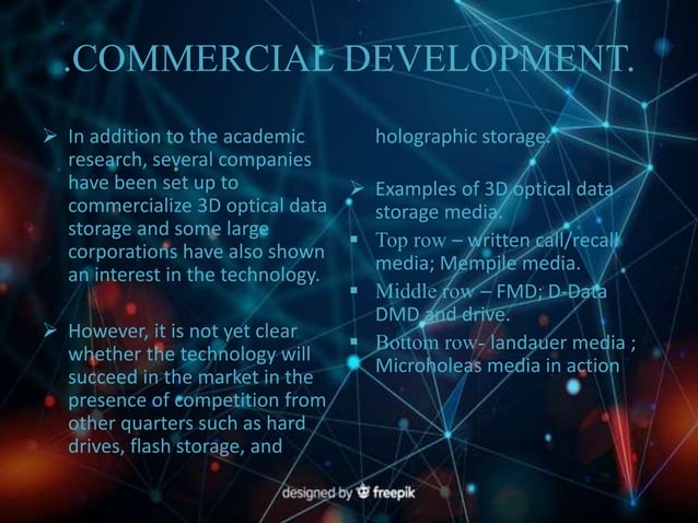 3d optical data storage ppt | PPTX