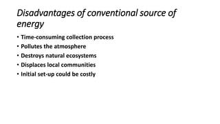 CONVENTINAL | PPTX | Environment | Science
