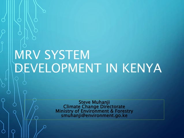 MRV Process in Kenya Aug_2018 | PPT