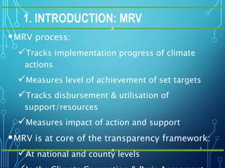 MRV Process in Kenya Aug_2018 | PPTX
