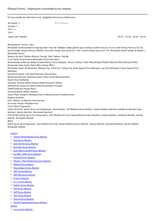 Muhasebe kursu-beykoz | PDF