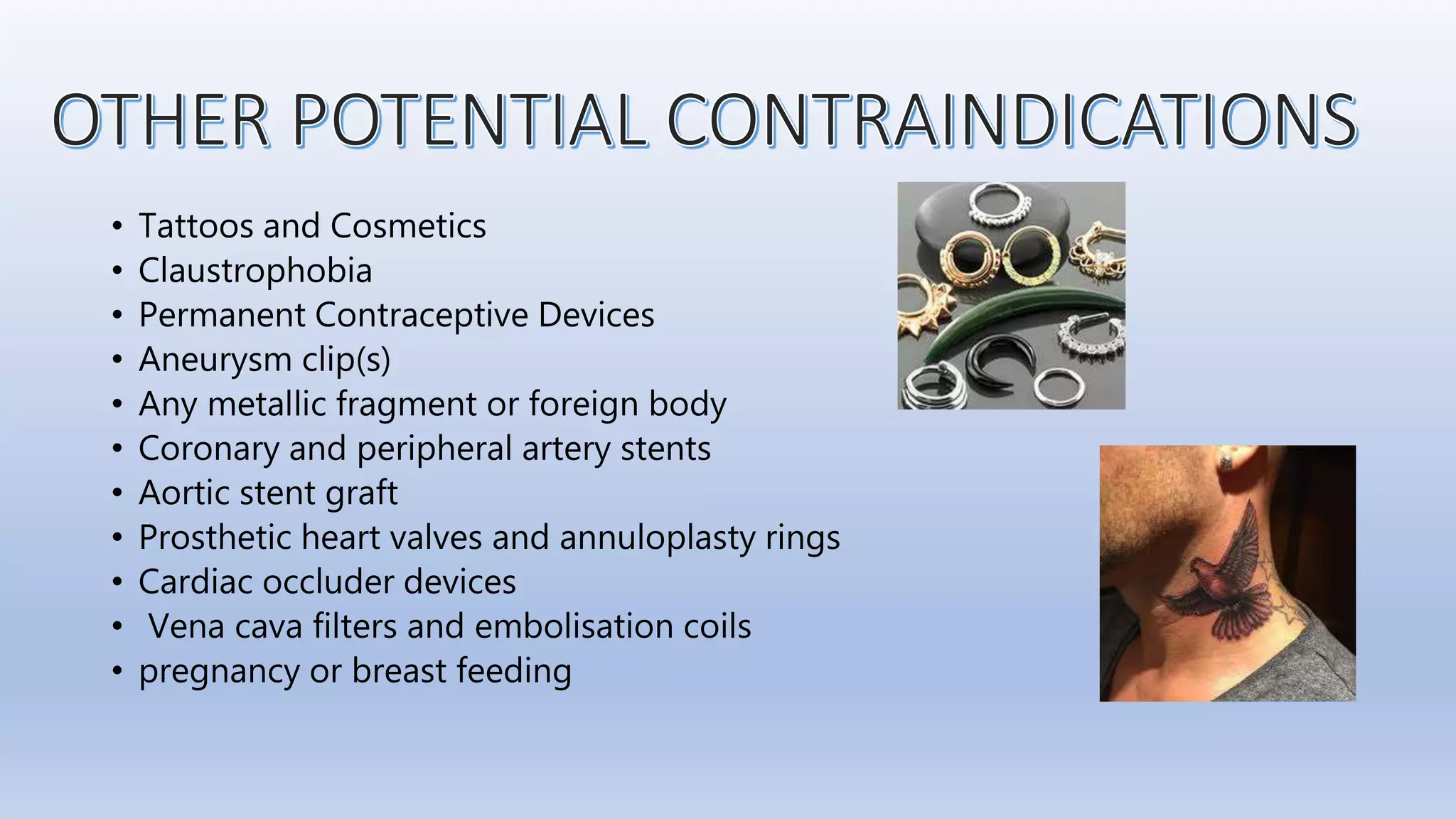 Contraindications to MRI | PPTX