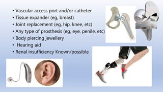 Contraindications to MRI | PPTX