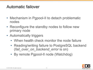 PGConf APAC 2018 - PostgreSQL HA with Pgpool-II and whats been happening in Pgpool-II world ...
