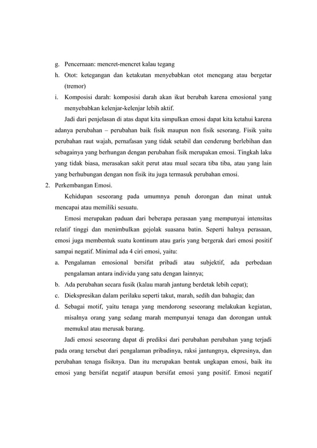 Muh prio susilo 19150408 pgmi_review buku karakteristik perkembangan emosi_revisi 2 | PDF