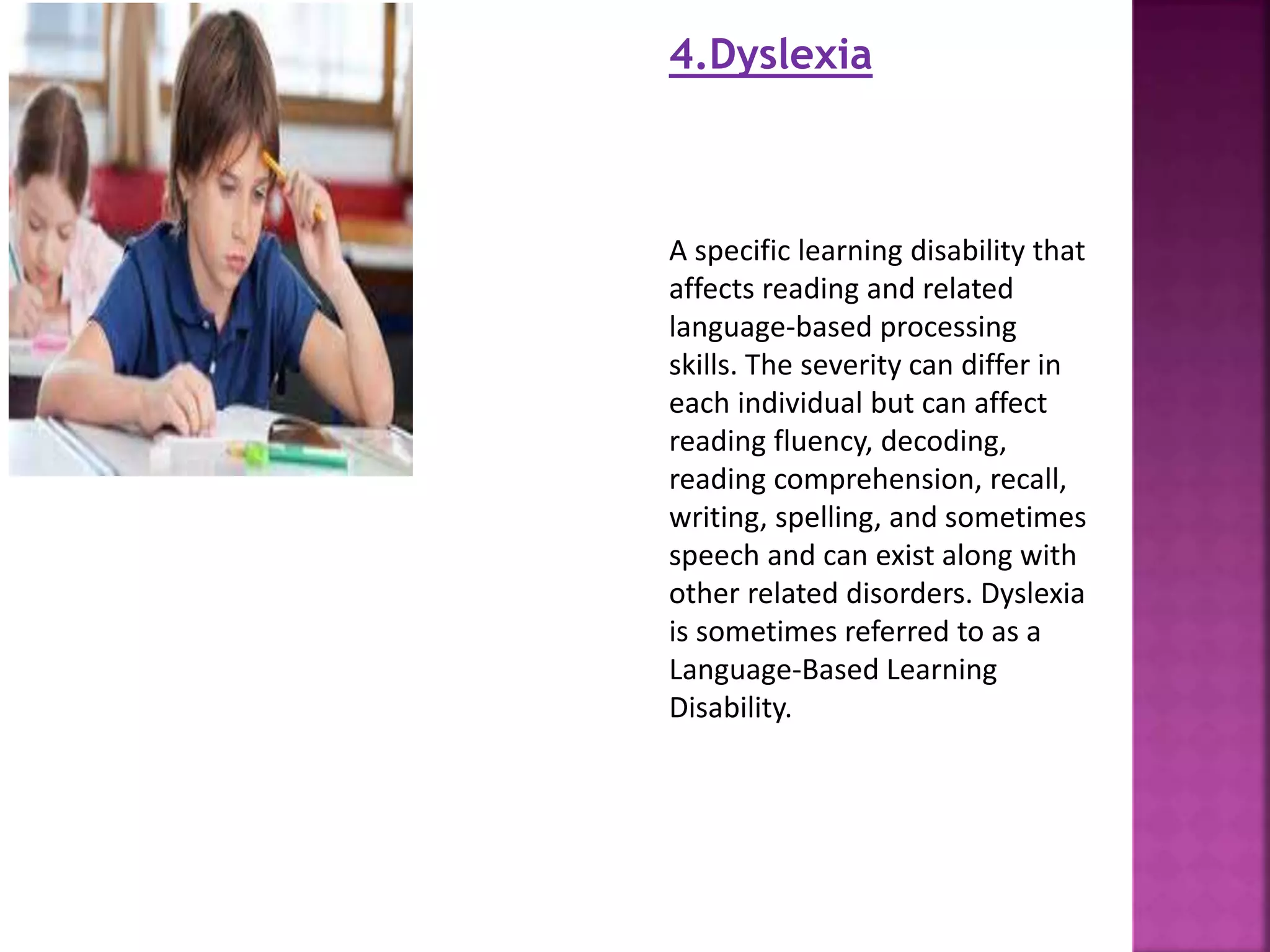 Learning disability in inclusive education: Power point presentation | PPTX