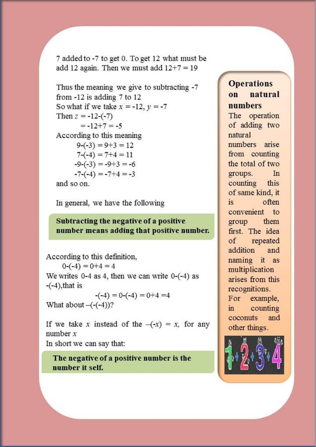 NEGATIVE NUMBERS | PDF | Physics | Science
