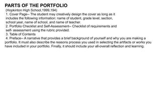 MY Humanities and Social Science Portfolio | PPTX