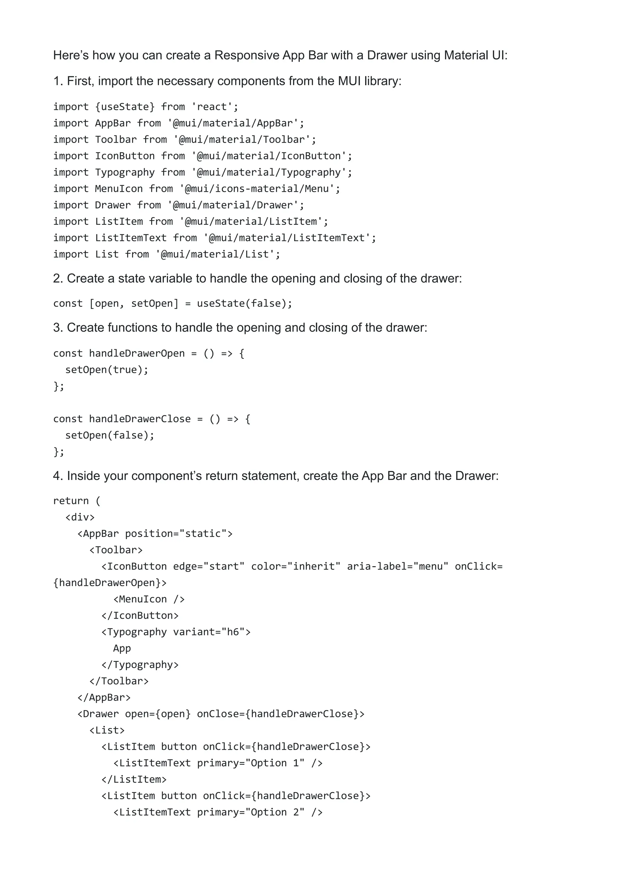 Creating a Great Navigation Bar with MUI AppBar Component - Blogs | PDF | Operating Systems ...