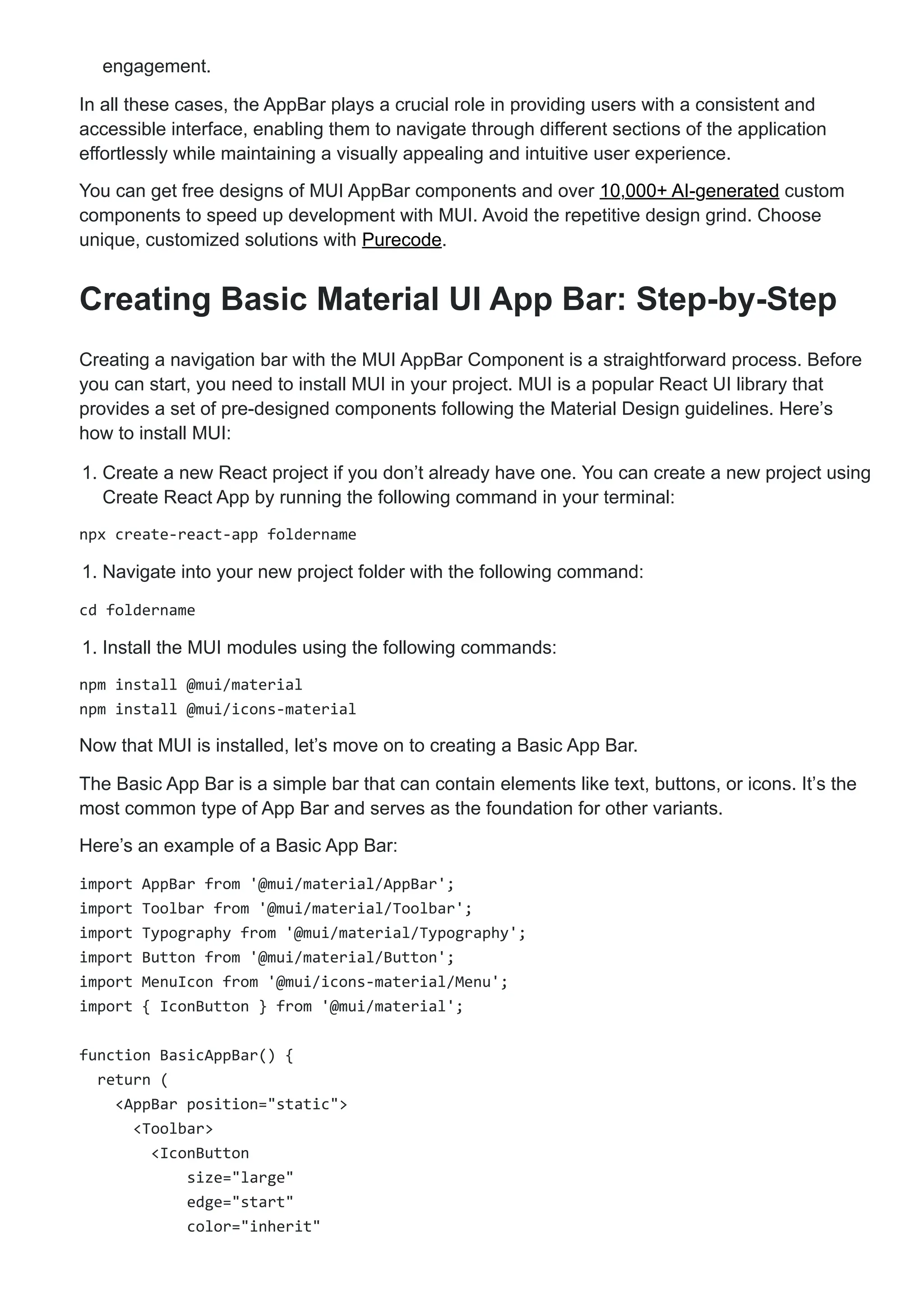 Creating A Great Navigation Bar With Mui Appbar Component Blogs Pdf