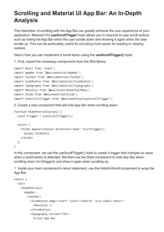 Creating a Great Navigation Bar with MUI AppBar Component - Blogs | PDF | Operating Systems ...