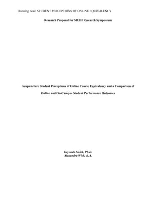 Student Perceptions of Online Learning | PDF | Undergraduate Education ...