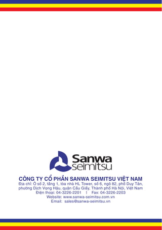 Mũi khoan kim cương - Sanwa Seisakusho catalogue - Vietnamese | PDF