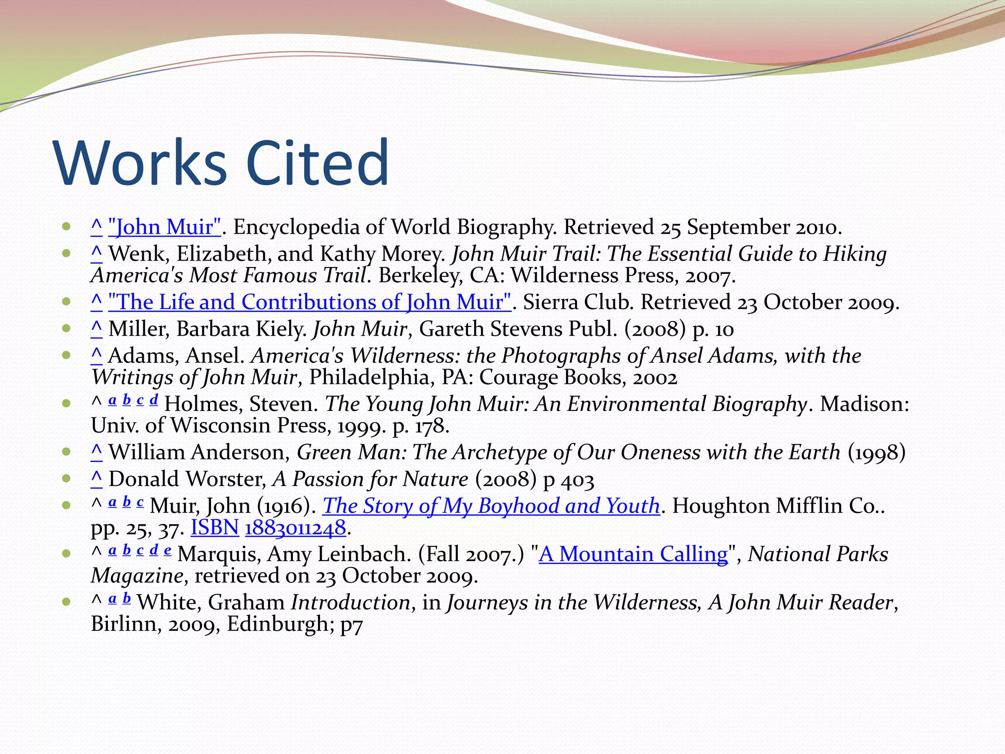 Muir presentation | PPTX