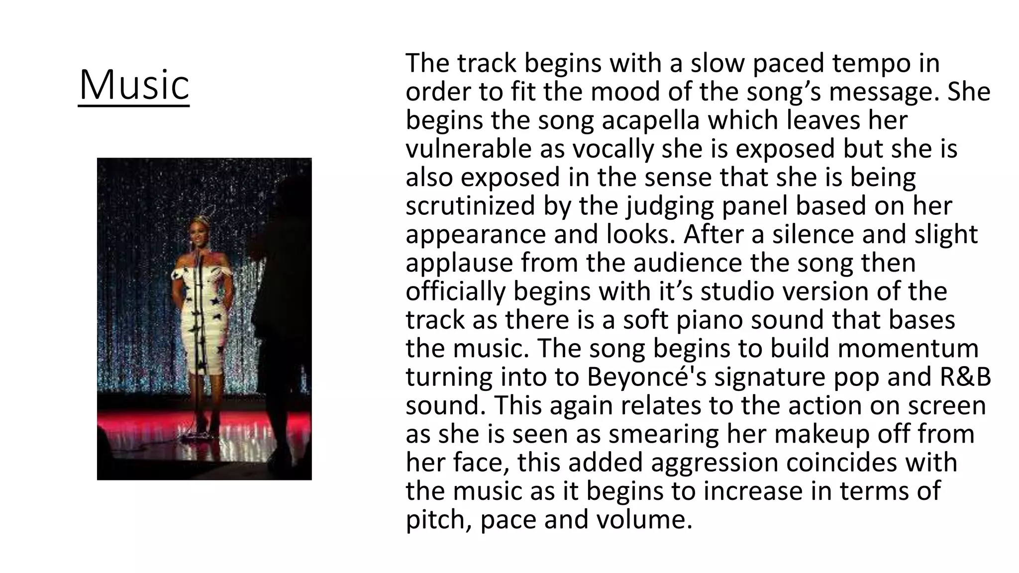 Muisic video analysis- Beyoncé | PPT