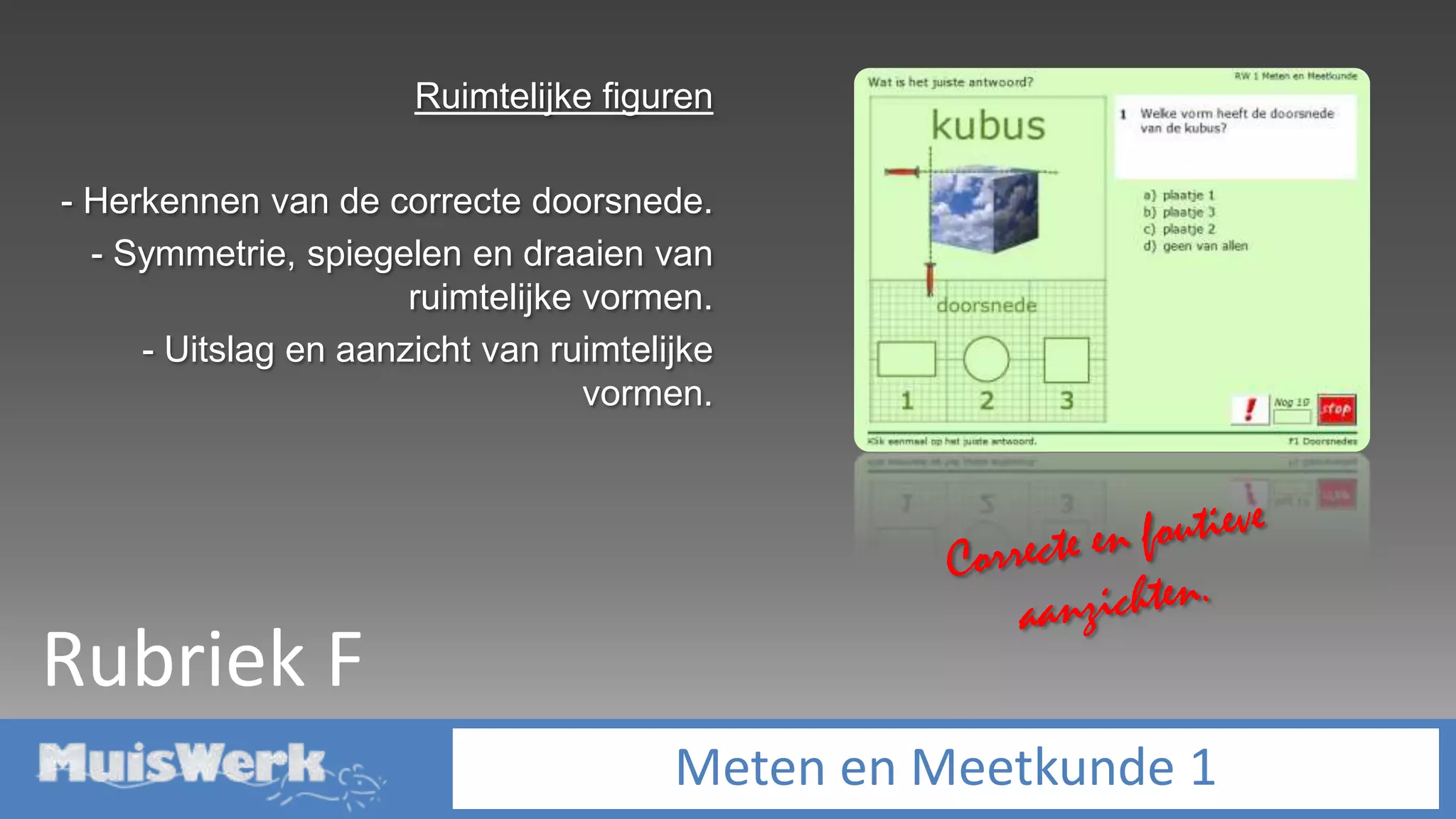Muiswerk Rekenen & Wiskunde Meten en Meetkunde 1 | PPSX