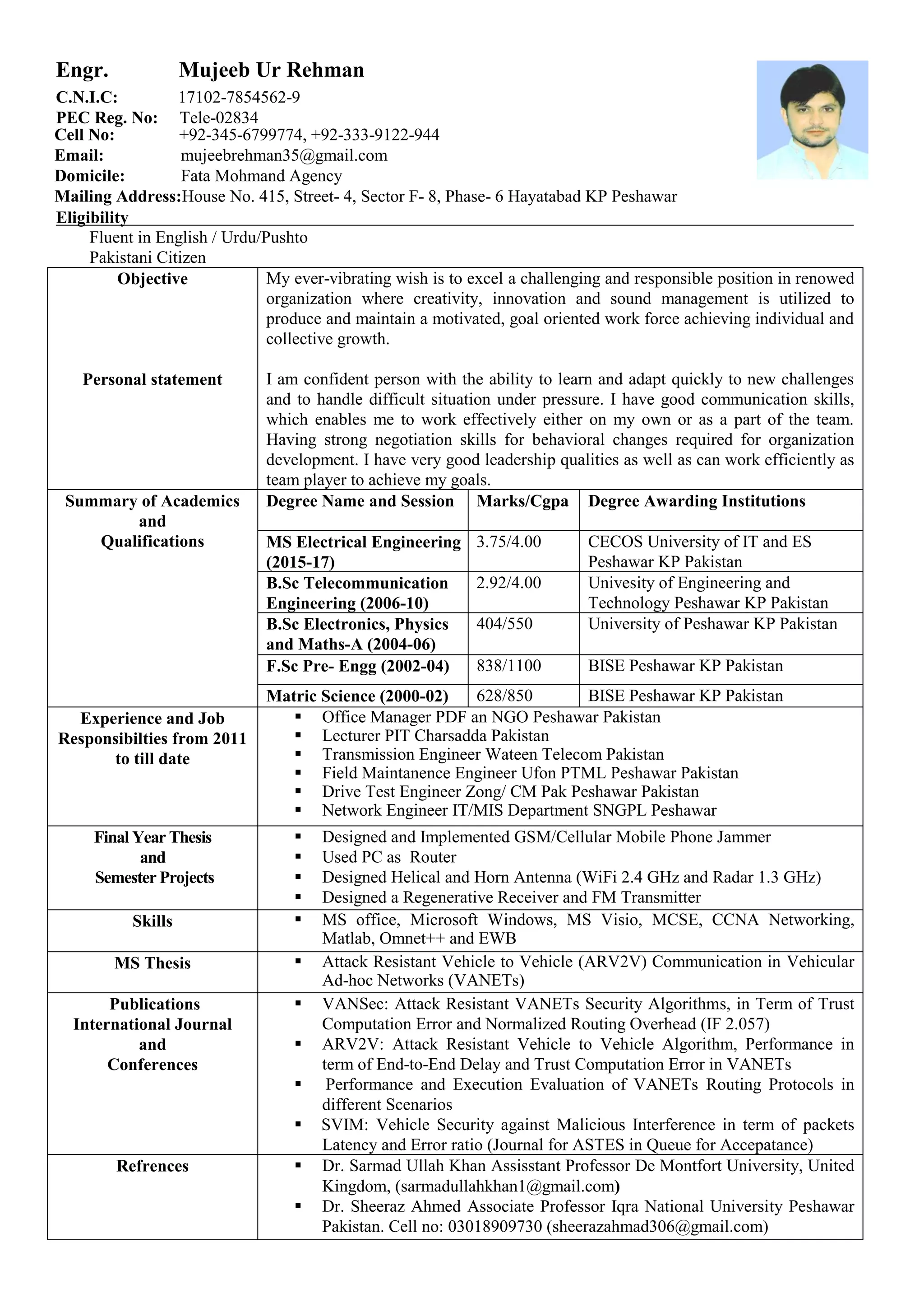 Mujeeb Ur Rehman | PDF