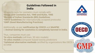 ANALYSIS OF COSMETICS,TOXICITY SCREENING AND TEST METHODS.pptx