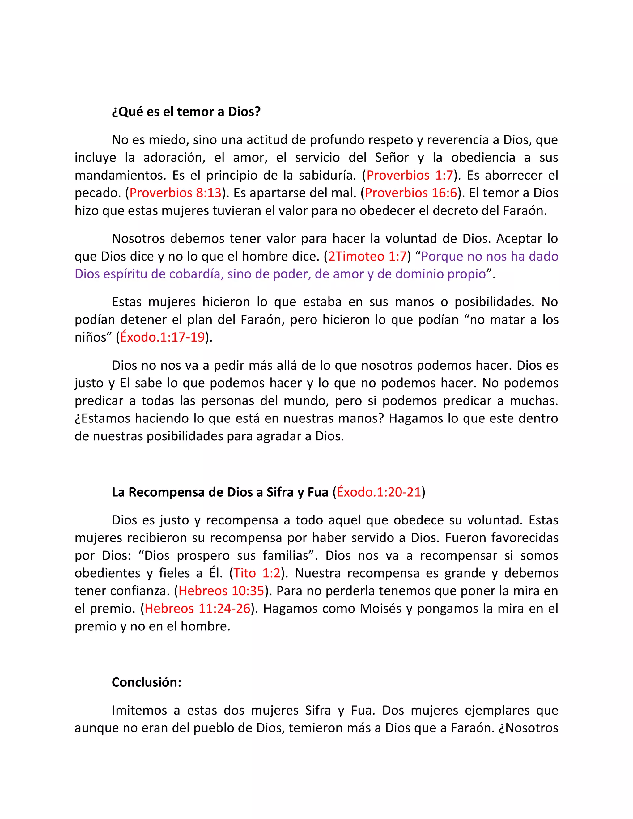 Mujeres valientes sifra y fua | PDF
