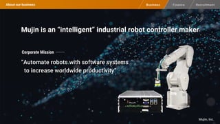 Mujin's Financial Strategy | PDF