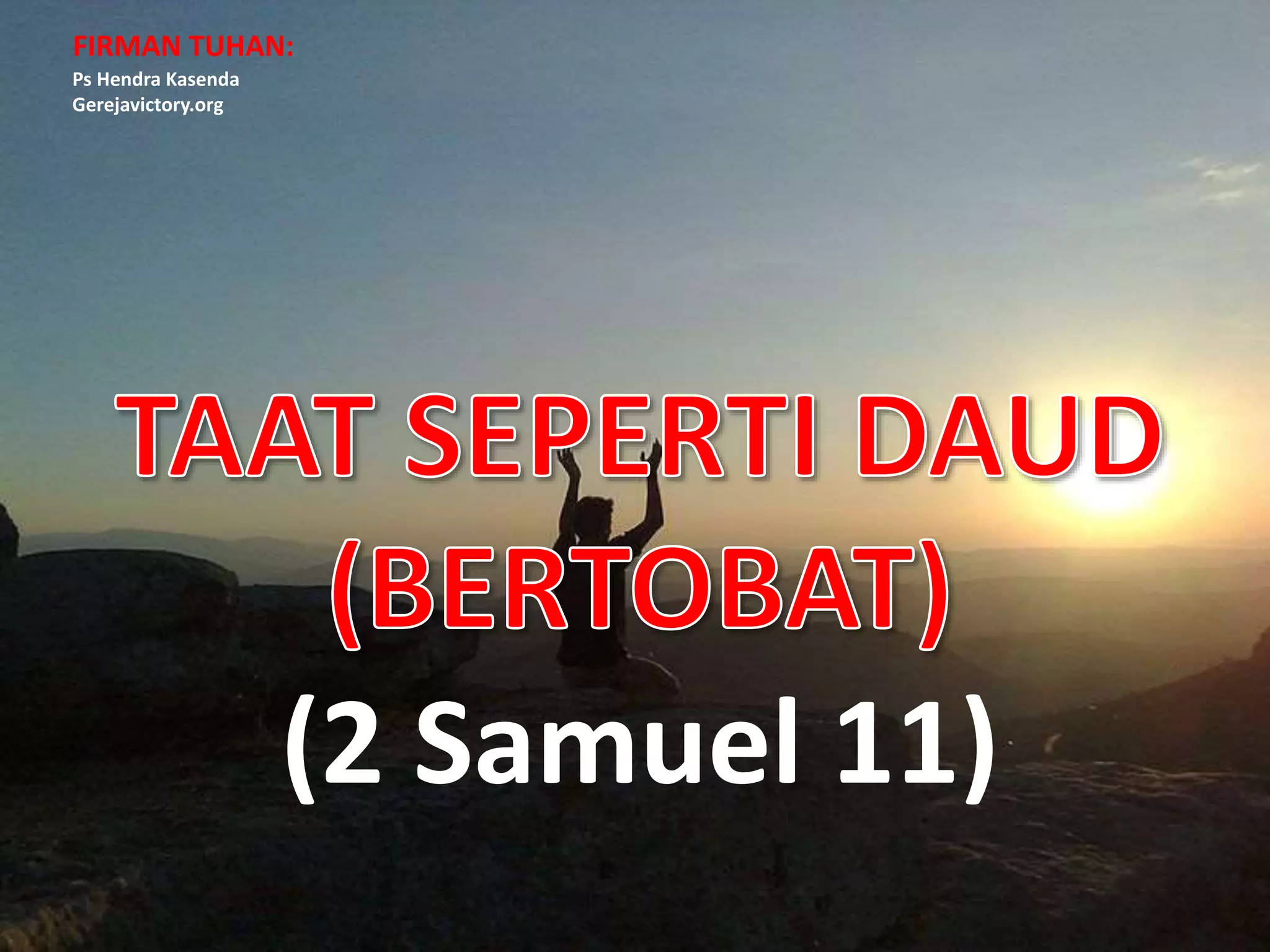 Mujizat dan ketaatan | PPTX