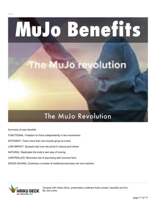 MuJo - Multiple Joint Fitness Systems | PDF