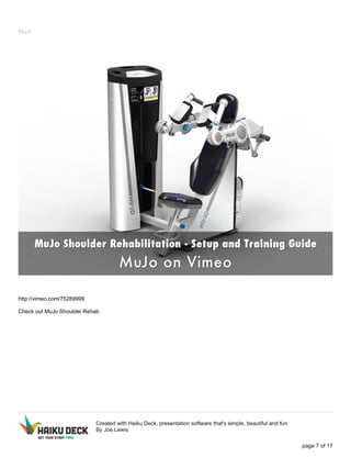 MuJo - Multiple Joint Fitness Systems | PDF