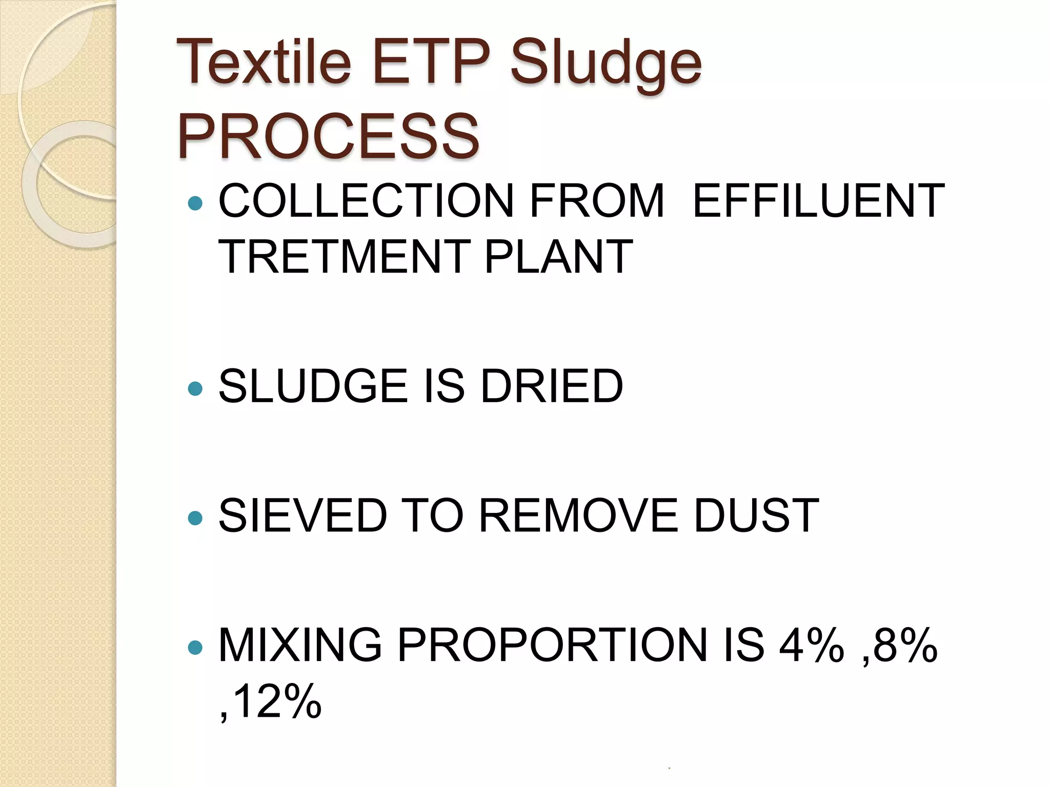 Reuse of textile sluge in concrete | PPTX