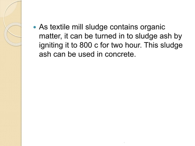 Reuse of textile sluge in concrete | PPT