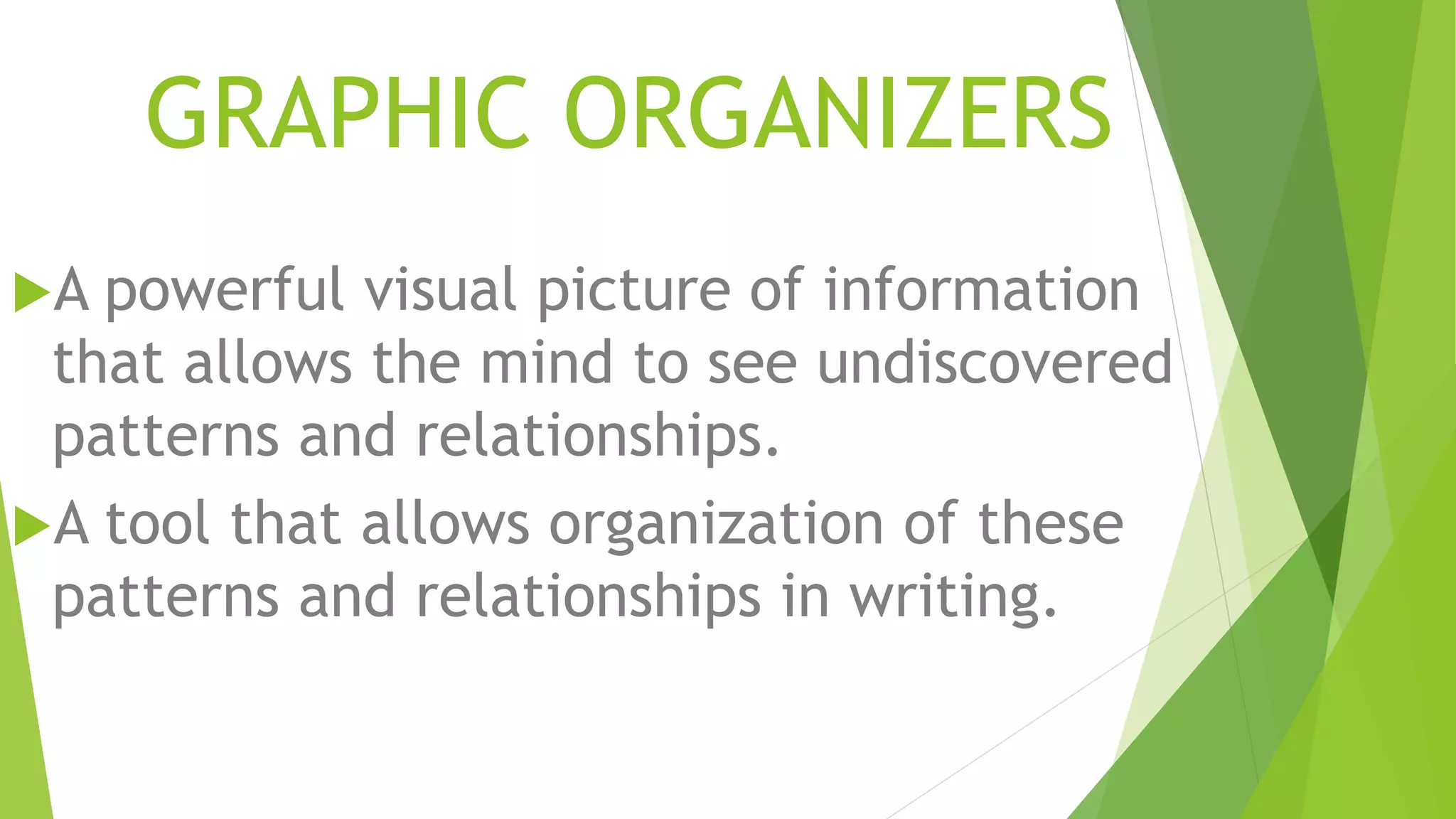 Graphic Organizers | PPTX