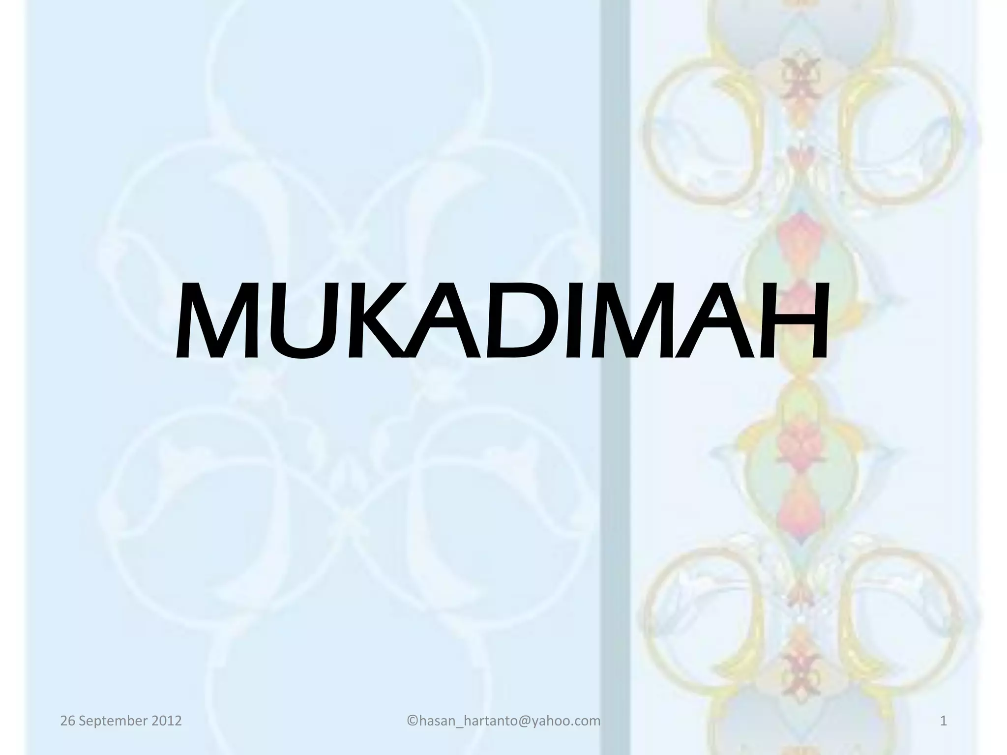 Mukadimah1 rpdc | PPT