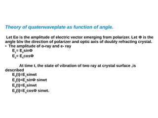 quarter wave plate | PDF