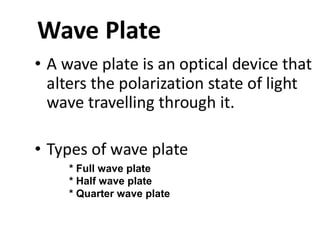 quarter wave plate | PDF