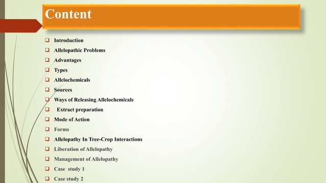 mukesh Allelopathy.pptx | Agriculture | Industries