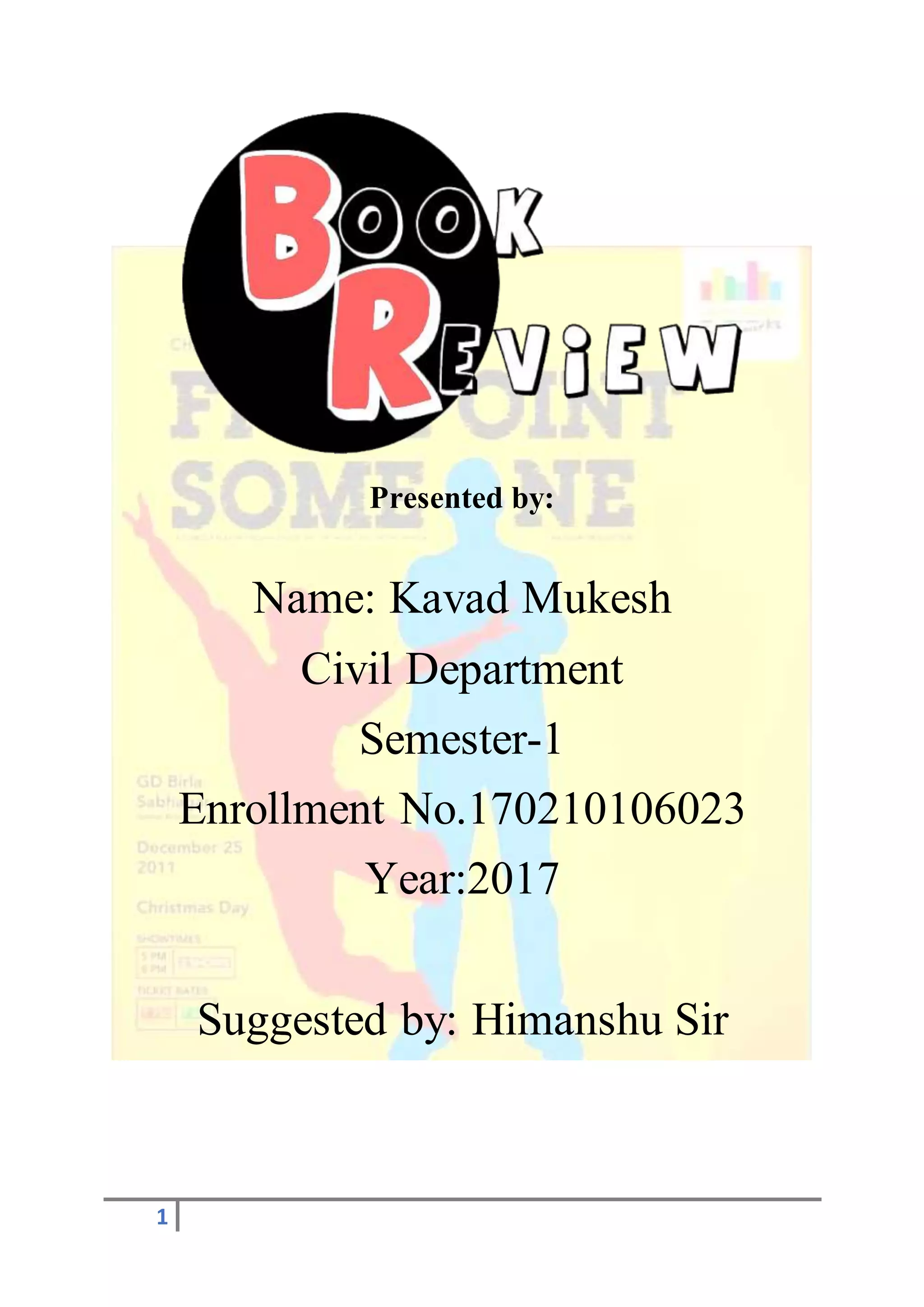 five point someone book review by maru prakash | DOCX