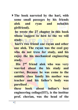 five point someone book review by maru prakash | DOCX